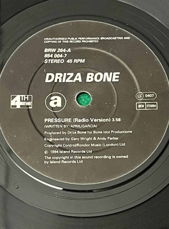 Driza Bone Driza Bone Pressure Vinyl Record 1994 '1994 Vinyl