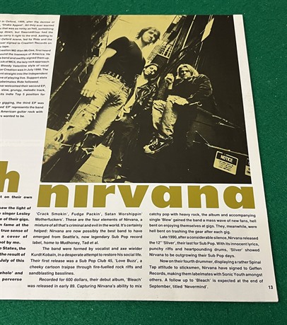 Nirvana Reading Festival 1991 Nirvana Blur Sisters 1991 Programme