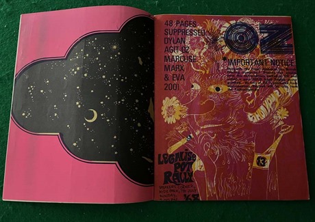 Underground OZ Poster Magazine 13 Michael English 1968 '1968 Poster