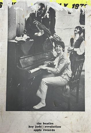 The Beatles Beatles Hey Jude Revolution Poster 1968 '1968 Poster